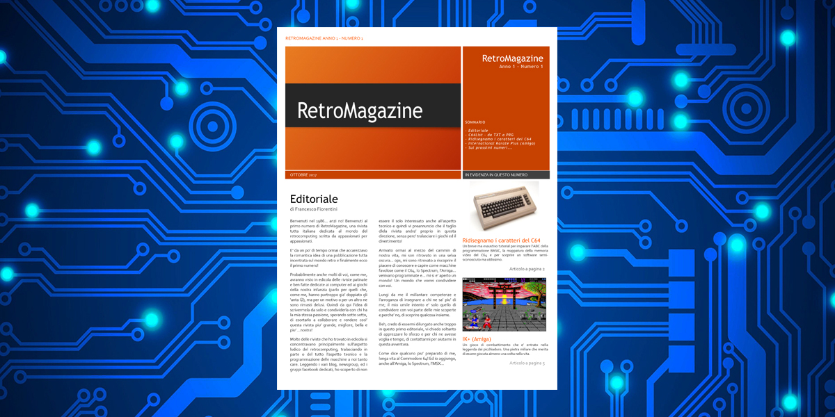 RetroMagazine n° 1 - Ottobre 2017 - Retromagazine World
