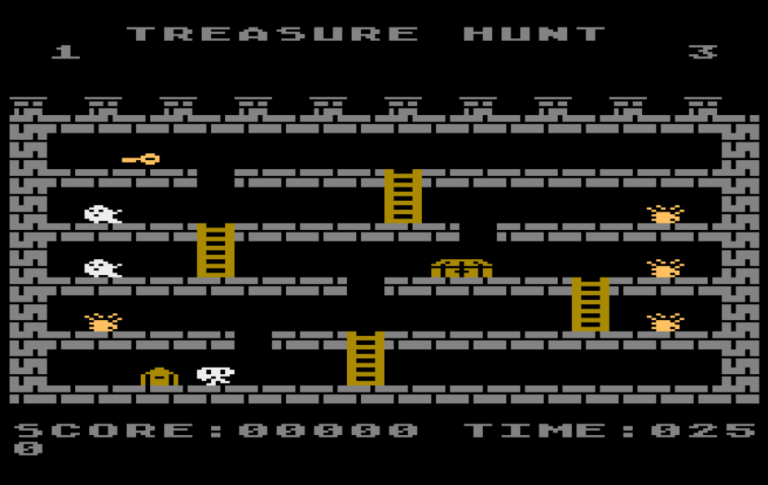 Treasure Hunt - Atari 8bit Basic - Retromagazine World