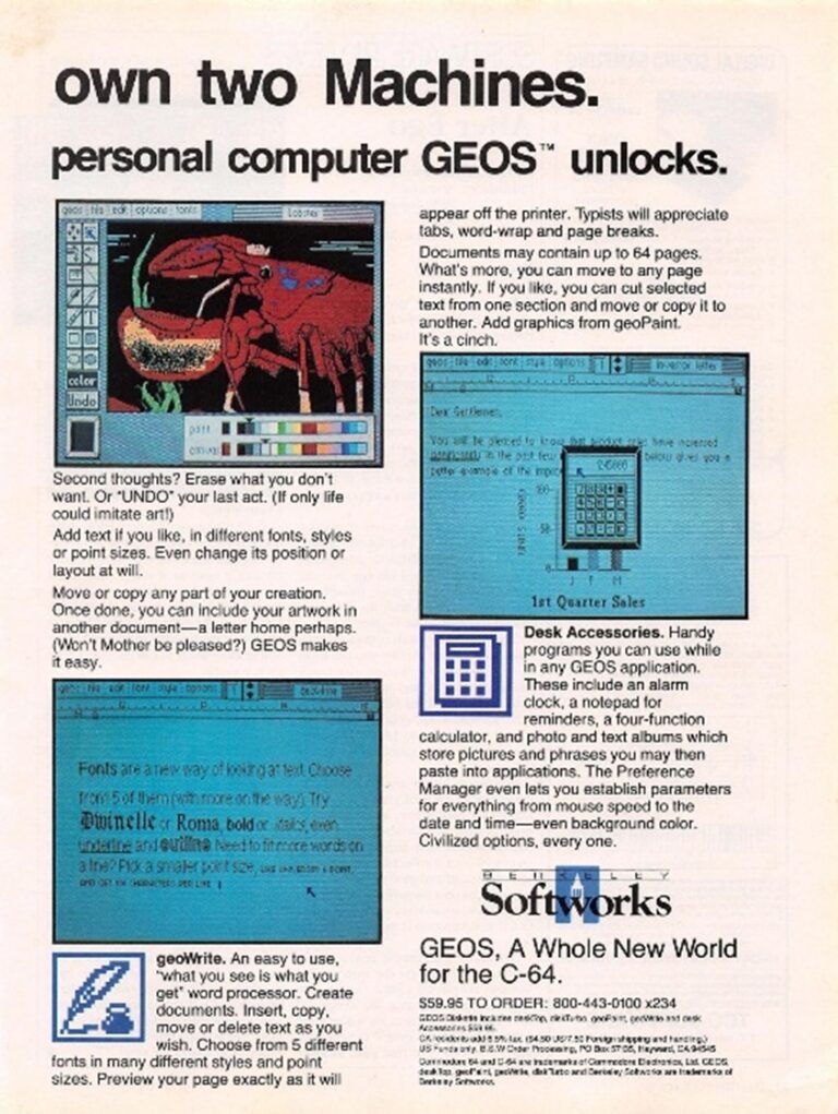 GEOS per Commodore 64 - Retromagazine World